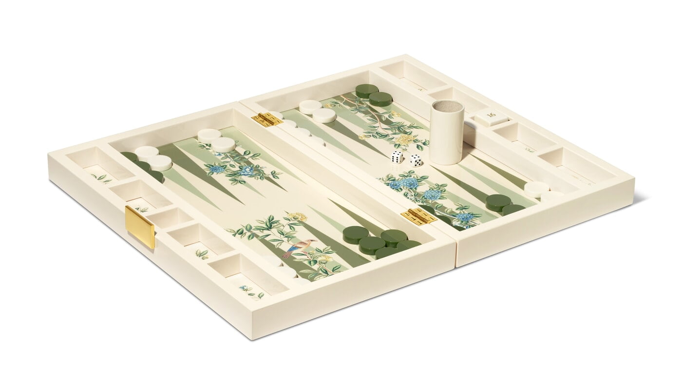 Heathcote Lacquer Backgammon Set