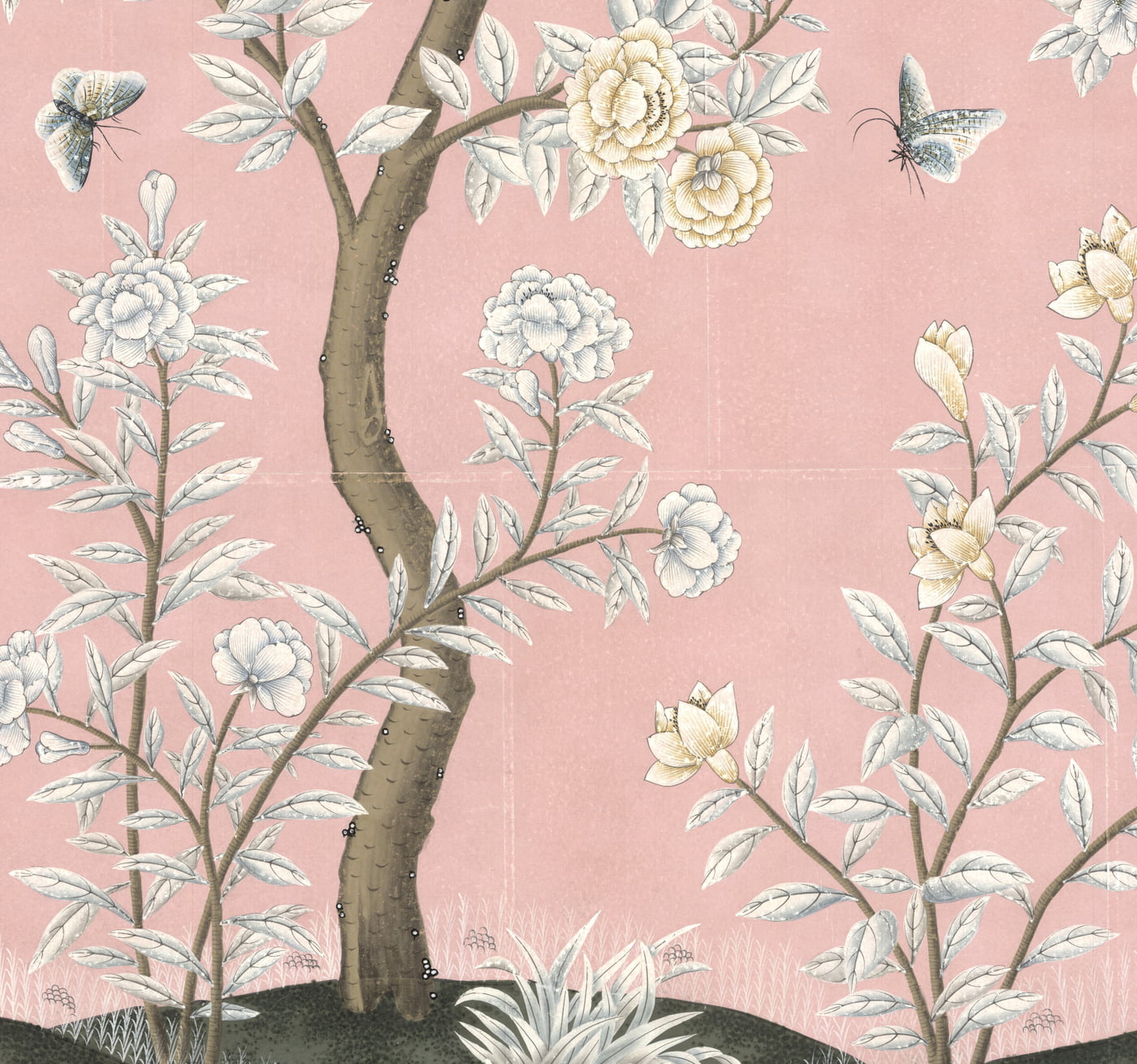 Framed Gracie Square on Pink (A)